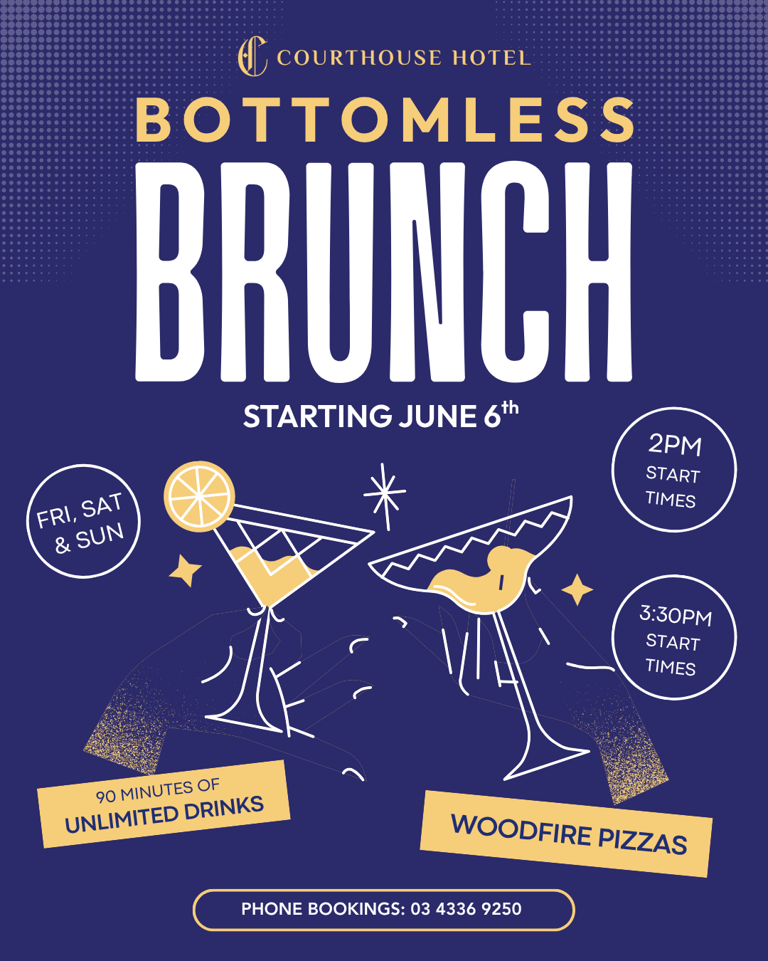 Bottomless Brunch Launch – June 6th, 2025 - The Courthouse Hotel